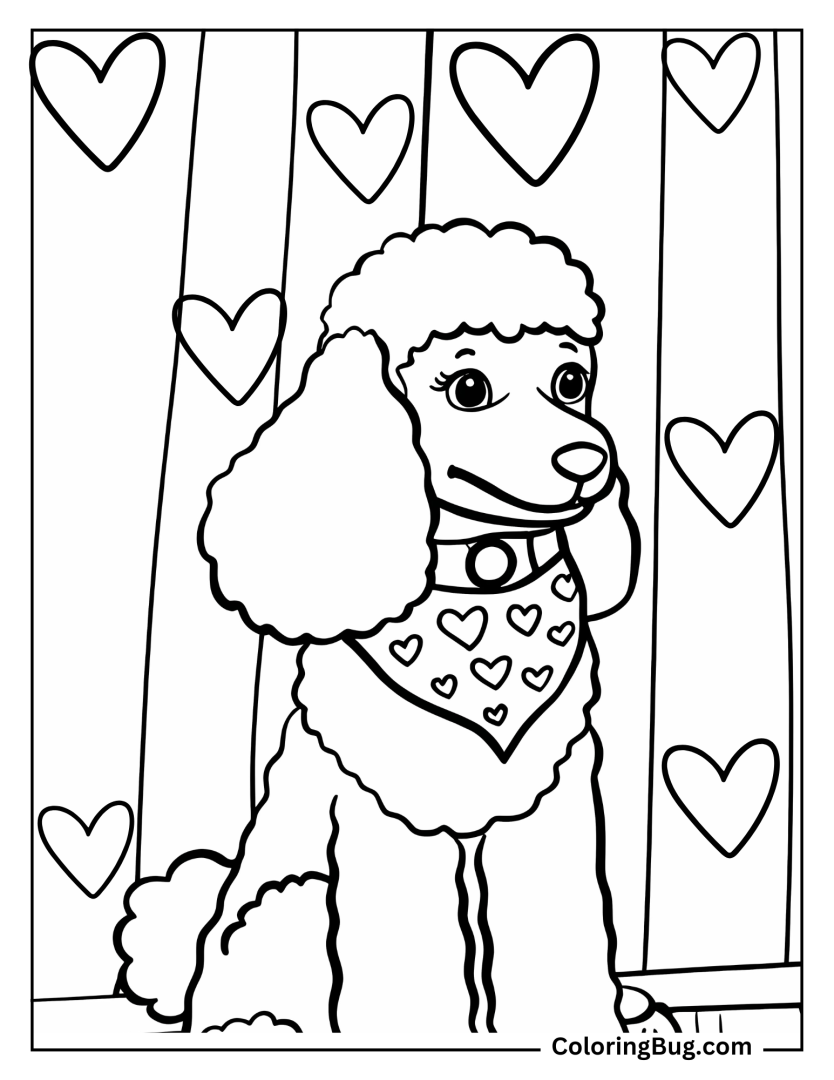 20 Dog Valentines Coloring Pages (Free Printable PDFs)