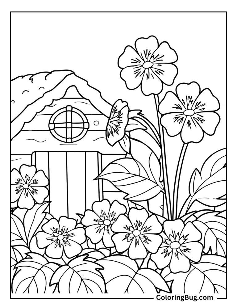 20 Spring Flowers Coloring Pages (Free Printable PDFs)