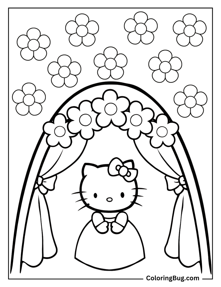 20 Princess Hello Kitty Coloring Pages (Free Printable PDFs)