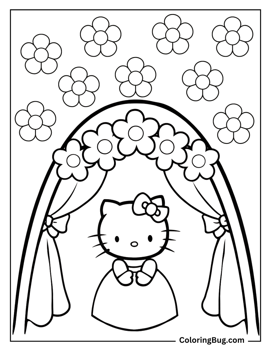 20 Princess Hello Kitty Coloring Pages (Free Printable PDFs)