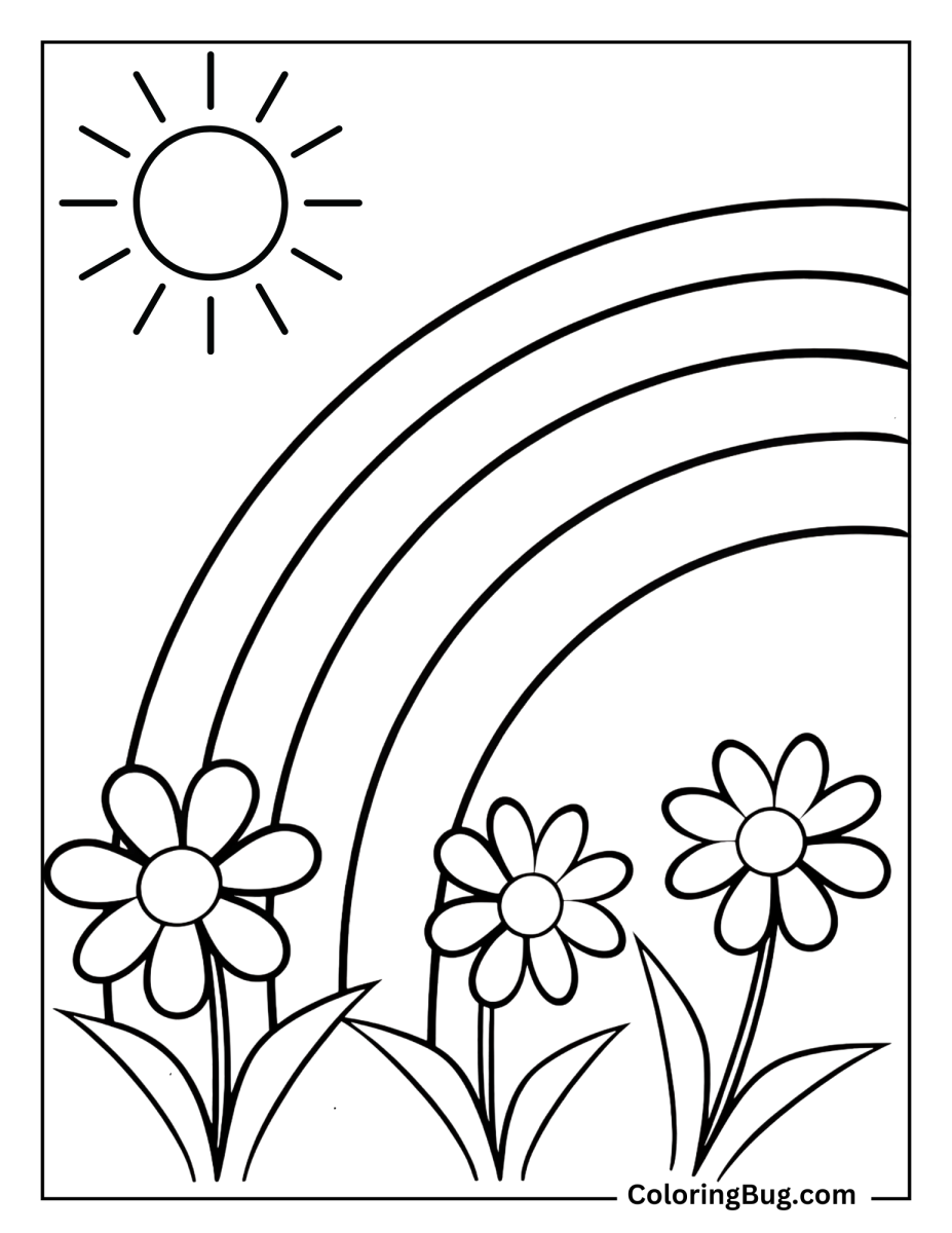 30 Cute Spring Coloring Pages (Free Printable PDFs)