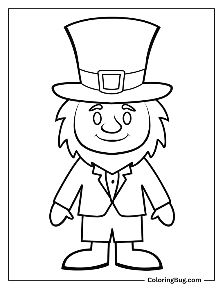 20 Leprechaun St. Patrick's Day Coloring Pages (Free Printable PDFs)