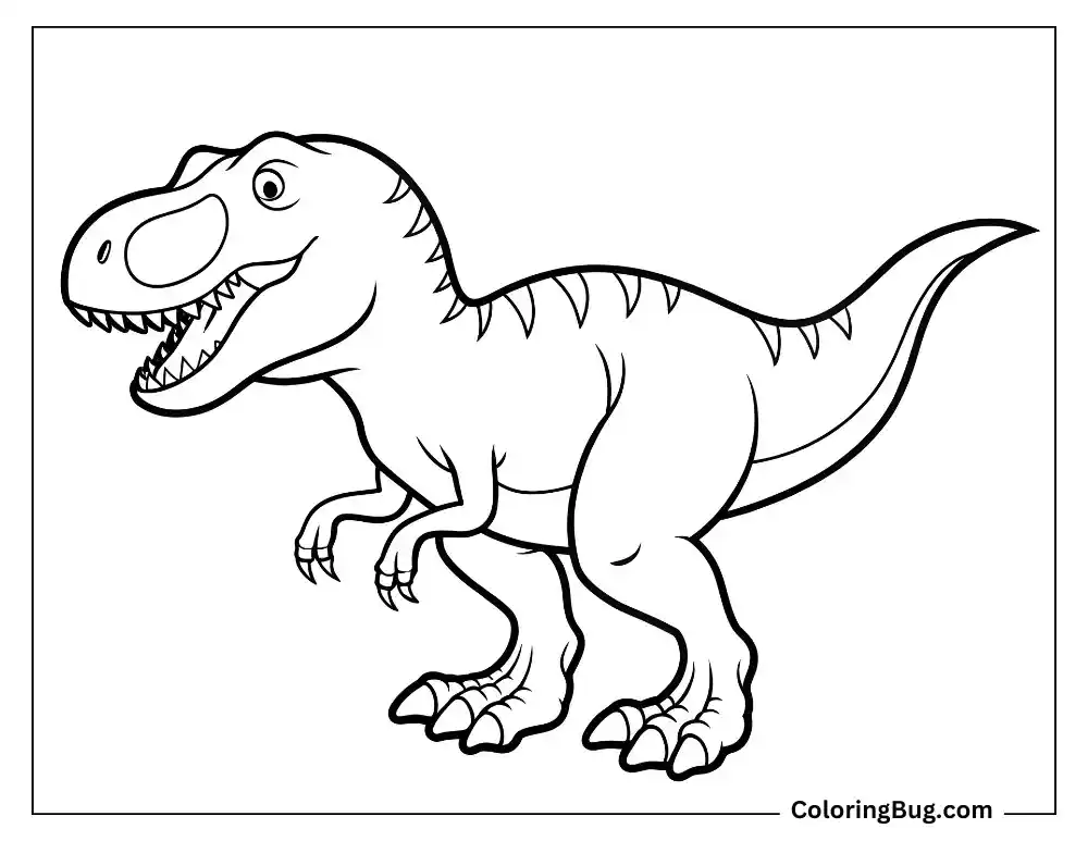 60+ T-Rex Coloring Pages (Free Printable PDFs) For Kids and Adults