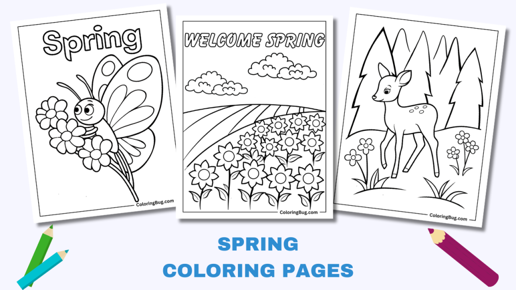 335+ Spring Coloring Pages (Free Printable PDFs)