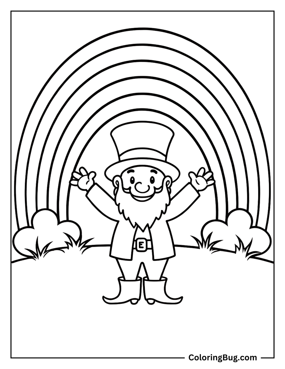 20 Rainbow St. Patrick's Day Coloring Pages (Free Printable PDFs)