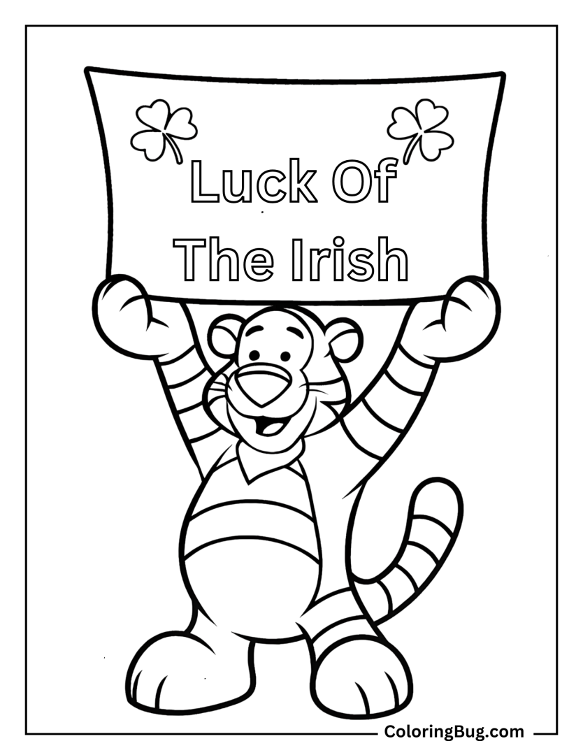 30 Disney St. Patrick's Day Coloring Pages (Free Printable PDFs)