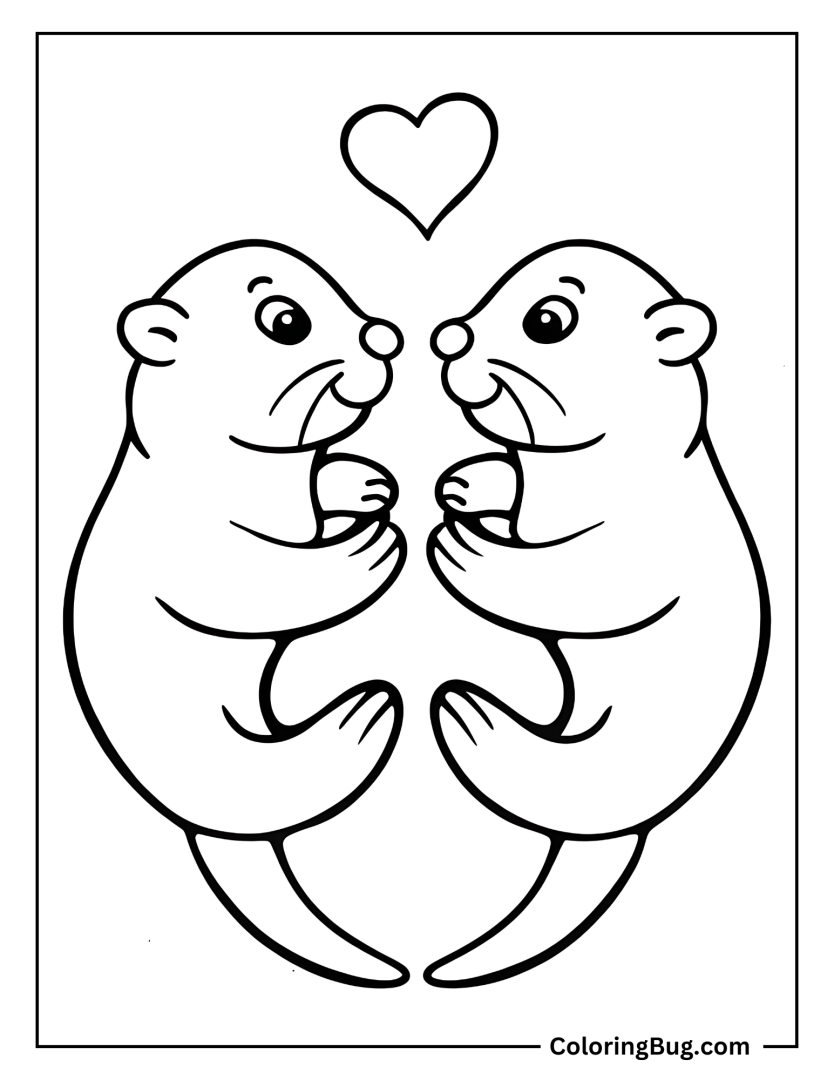20 Otter Coloring Pages (Free Printable PDFs)