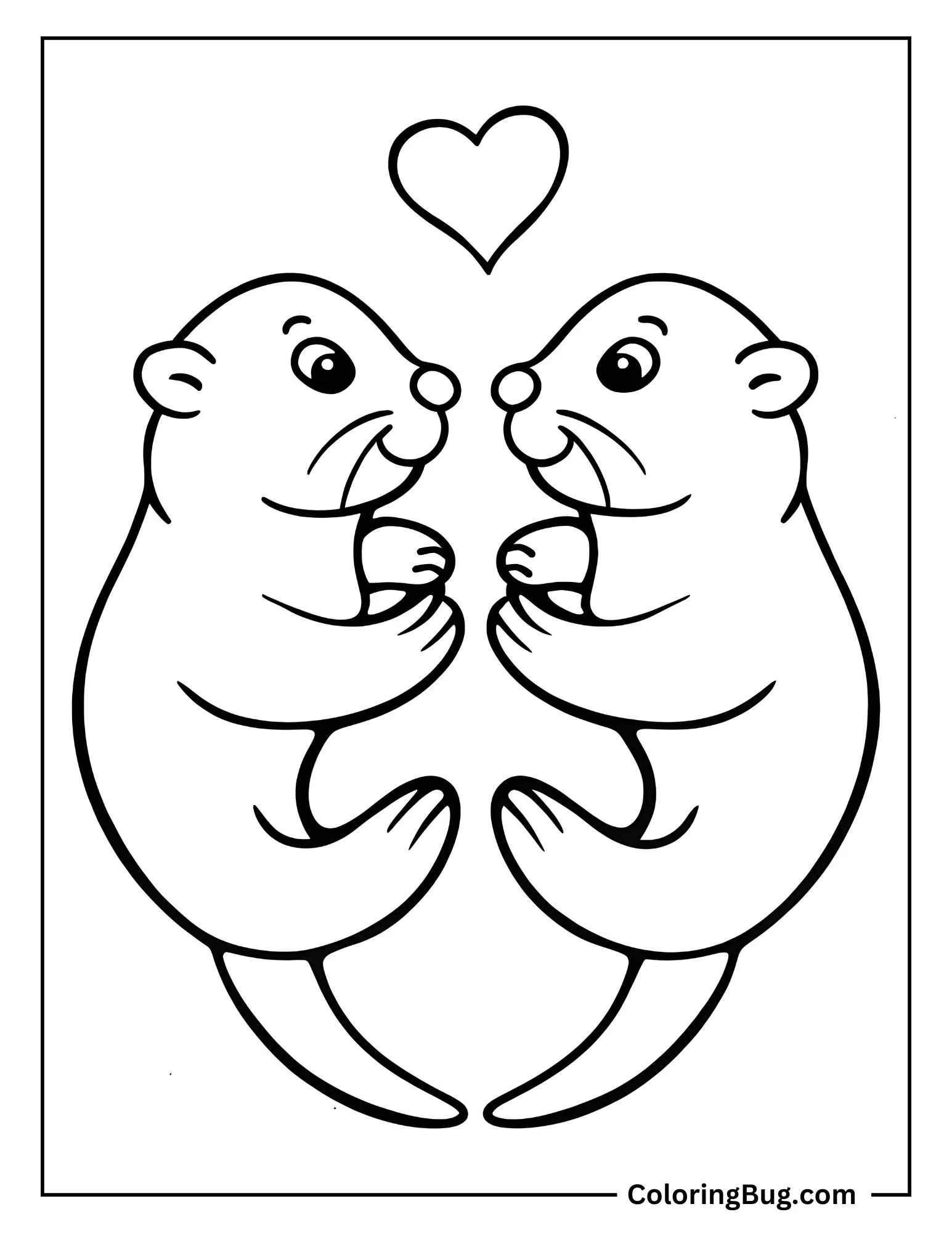 20 Otter Coloring Pages (Free Printable PDFs)