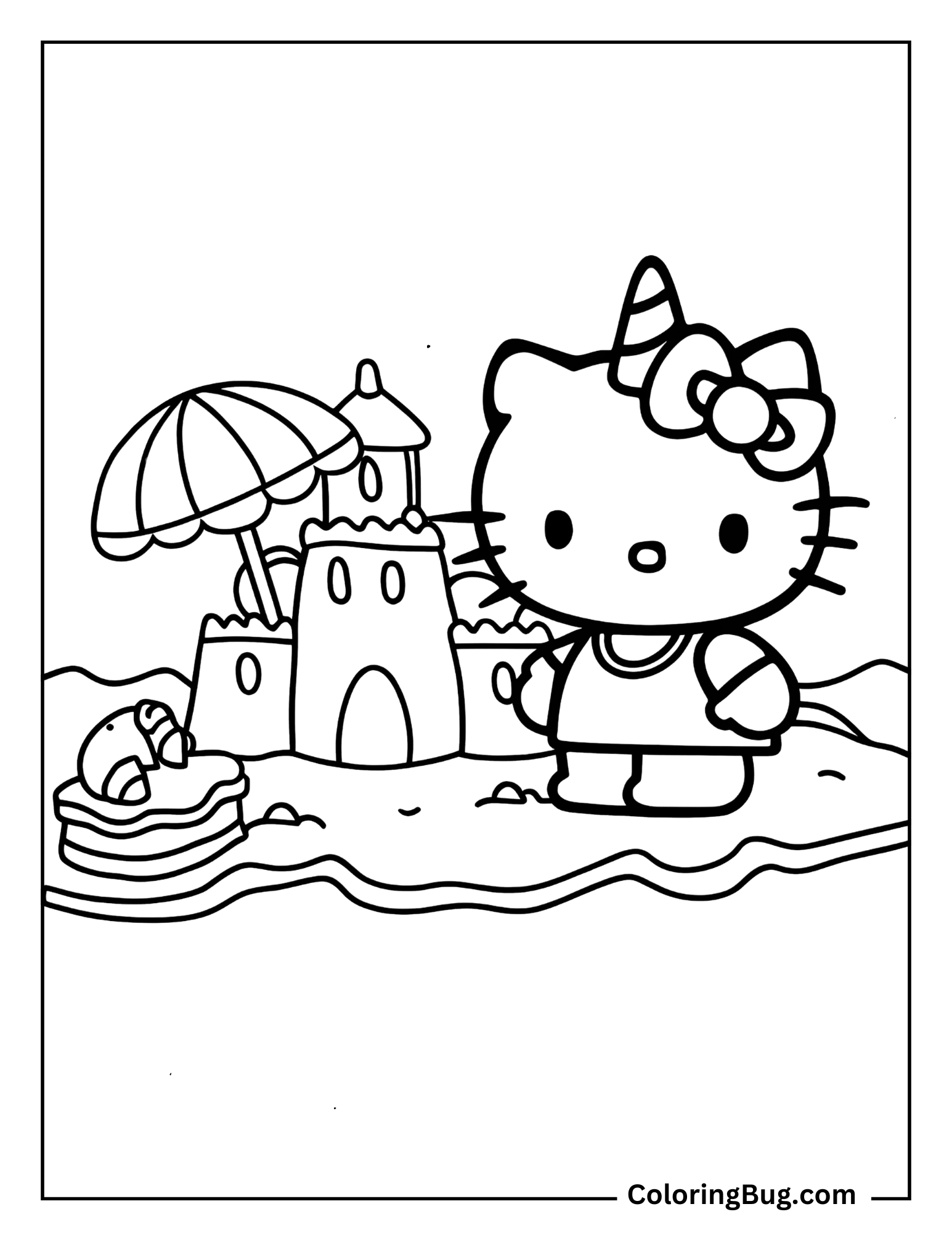 40 Unicorn Hello Kitty Coloring pages (Free printable PDFs)