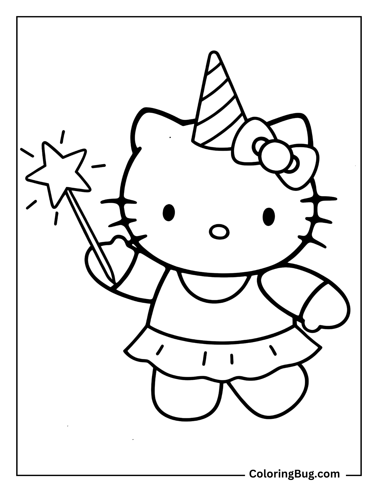 40 Unicorn Hello Kitty Coloring pages (Free printable PDFs)