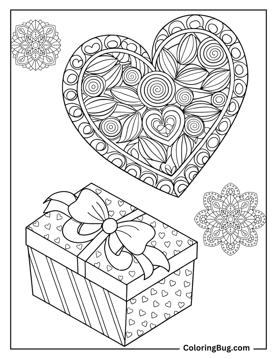 18 Valentines Coloring Pages for Adults (Free Printable PDFs)