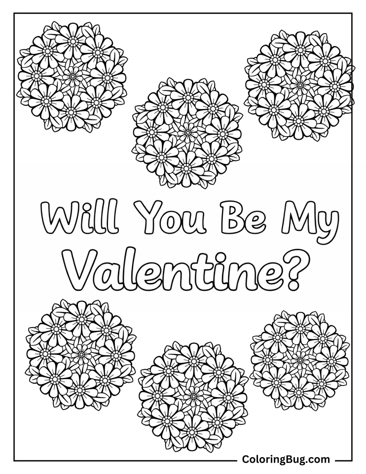 18 Valentines Coloring Pages for Adults (Free Printable PDFs)