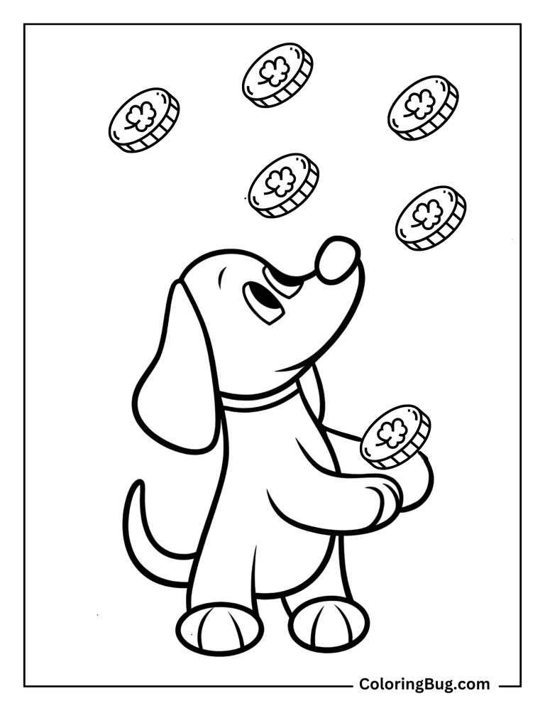 20 Dog St. Patrick's Day Coloring Pages (Free Printable PDFs)