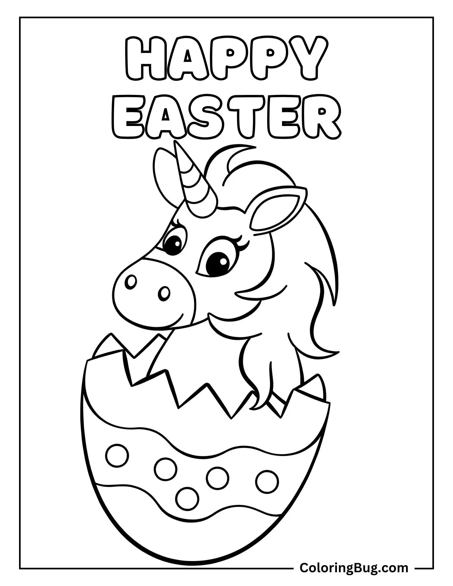 21 Unicorn Easter Coloring Pages (Free Printable PDFs)