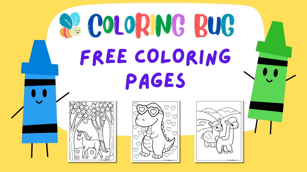 Free Coloring Pages as Printable PDFs | Coloring Bug