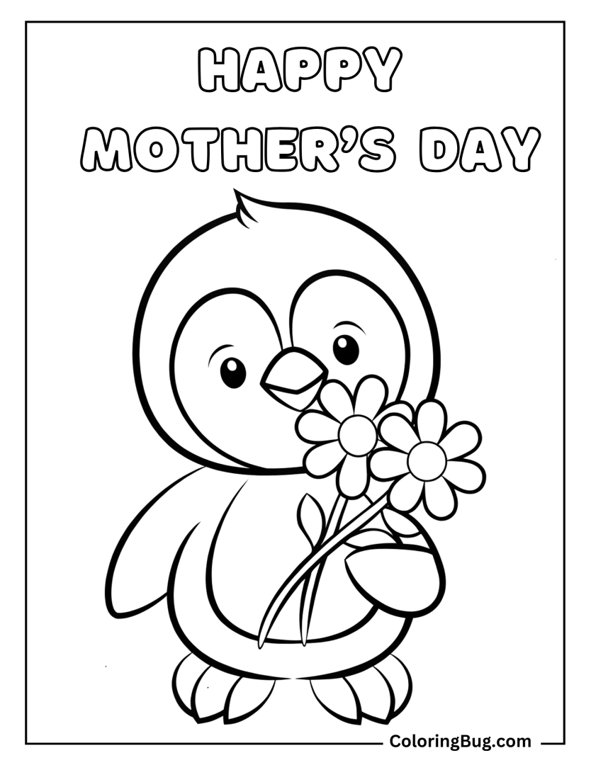 20 Cute Mother's Day Coloring Pages (Free Printable PDFs)