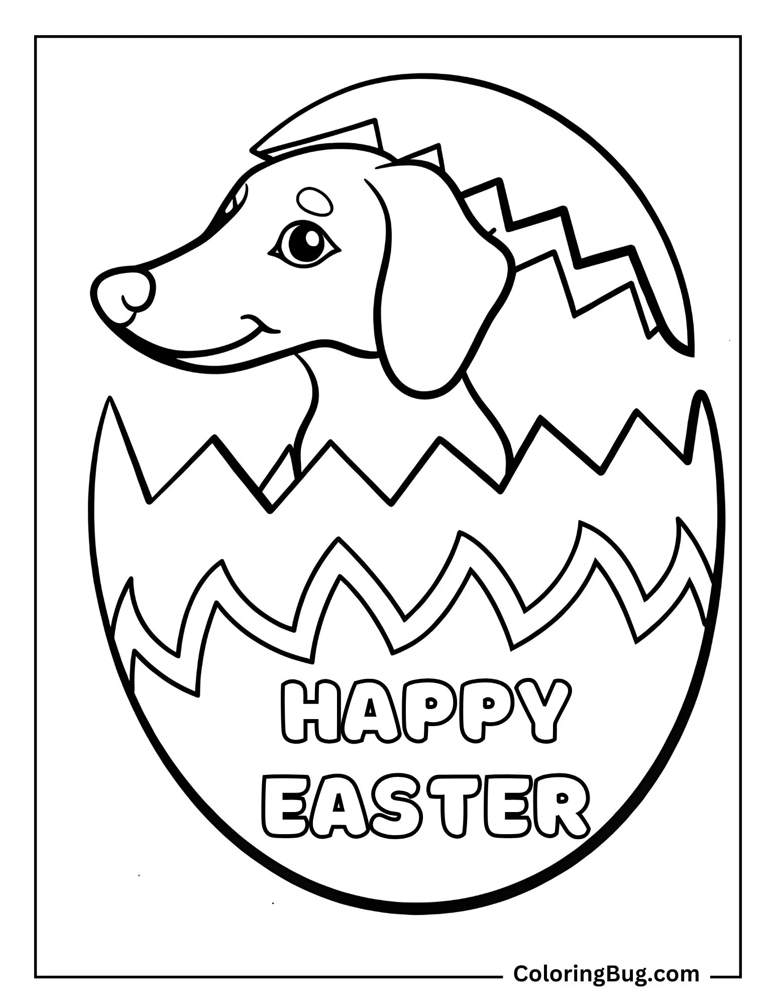 30 Dog Easter Coloring Pages (Free Printable PDFs)