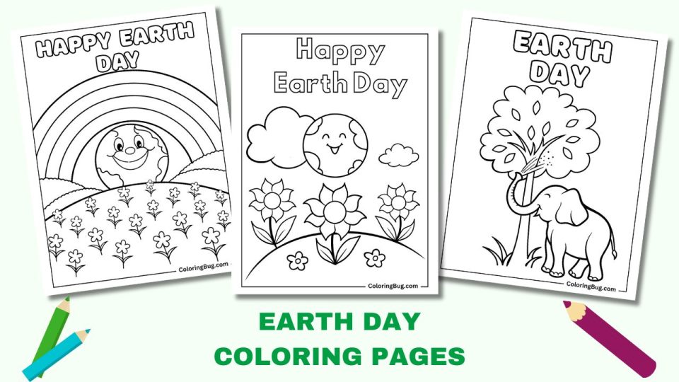 40 Earth Day Coloring Pages (Free Printable PDFs)