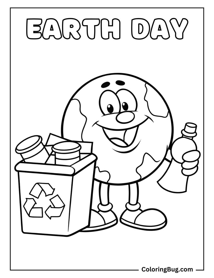 40 Earth Day Coloring Pages (Free Printable PDFs)
