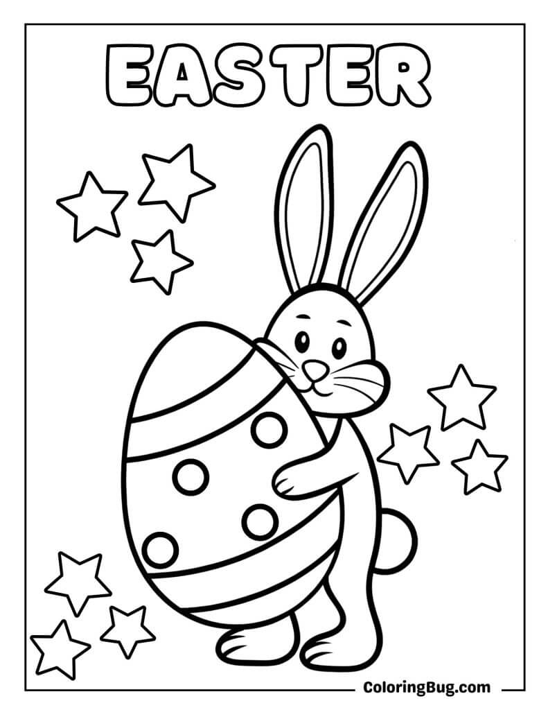 30 Easter Bunny Coloring Pages (Free Printable PDFs)