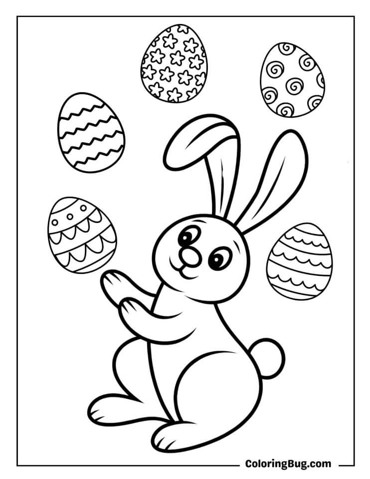 30 Easter Bunny Coloring Pages (Free Printable PDFs)