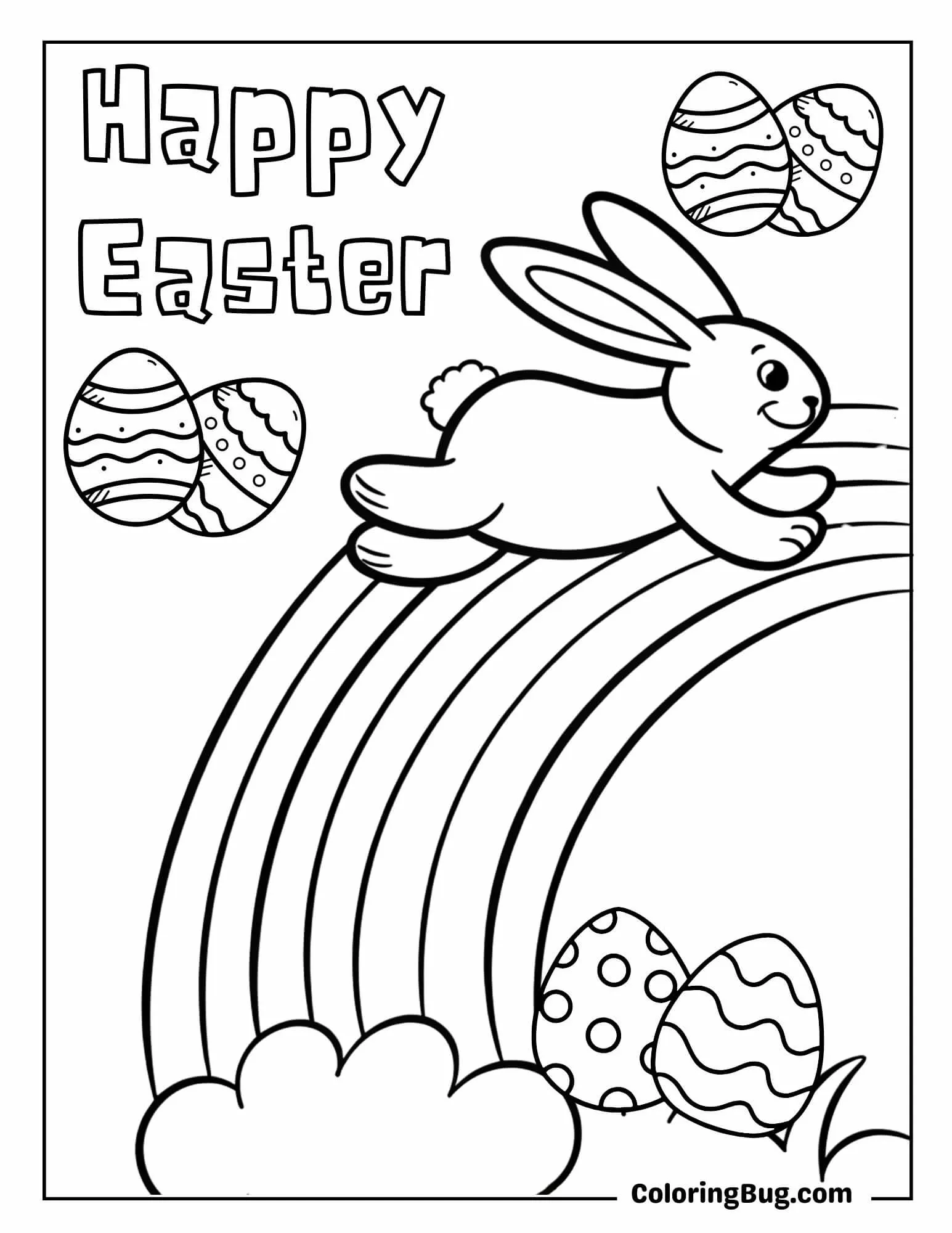 30 Easter Bunny Coloring Pages (Free Printable PDFs)