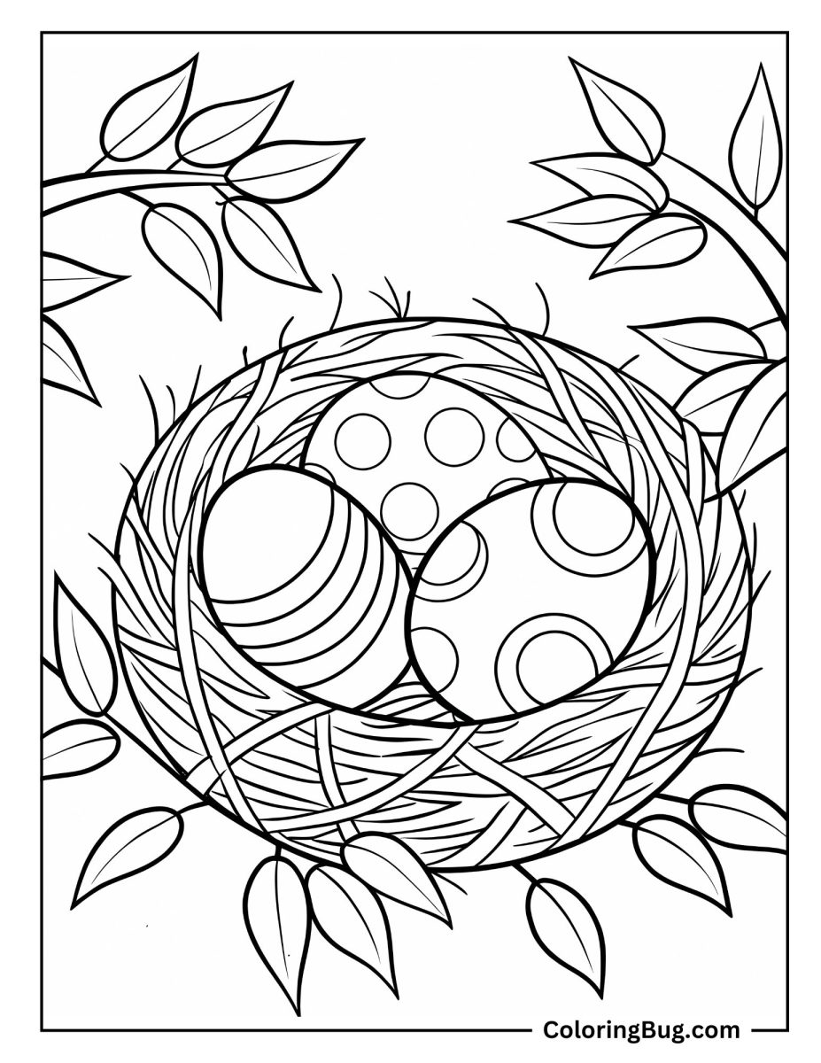 30 Easter Eggs Coloring Pages (Free Printable PDFs)