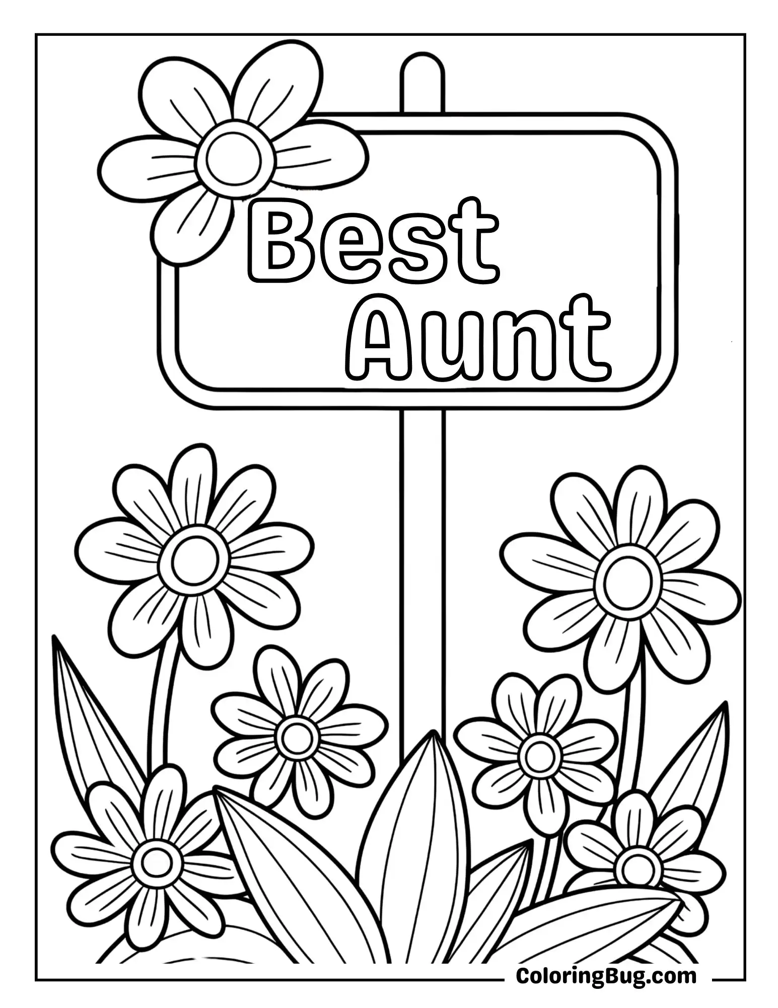 20 Aunt Mother's Day Coloring Pages (Free Printable PDFs)