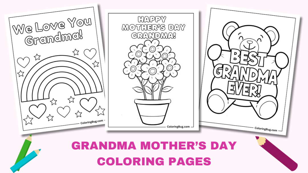 20 Grandma Mother's Day Coloring Pages (Free Printable PDFs)