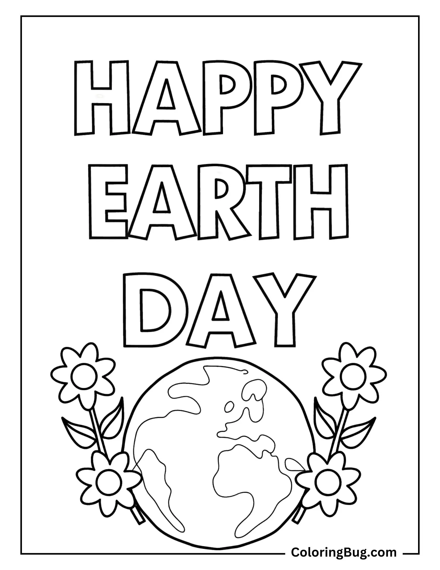 40 Earth Day Coloring Pages (Free Printable PDFs)