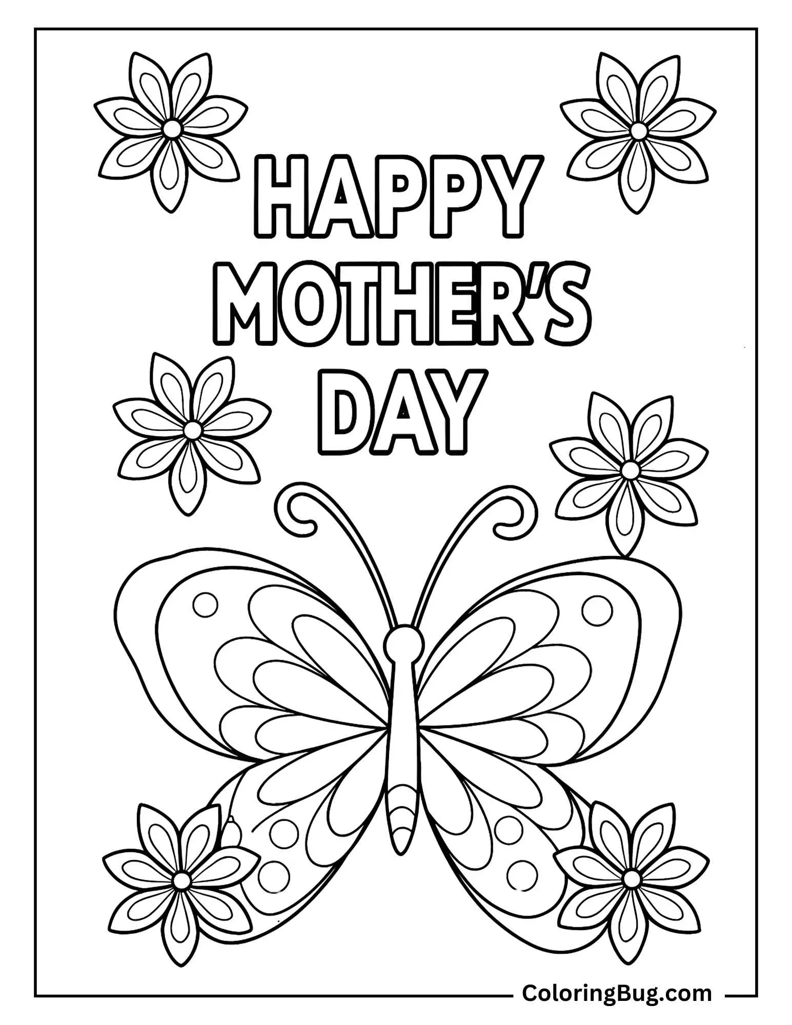 30 Happy Mother's Day Coloring Pages (Free Printable PDFs)