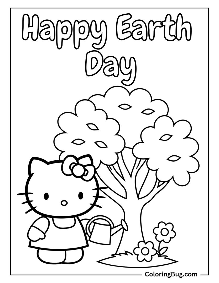 40 Earth Day Coloring Pages (Free Printable PDFs)