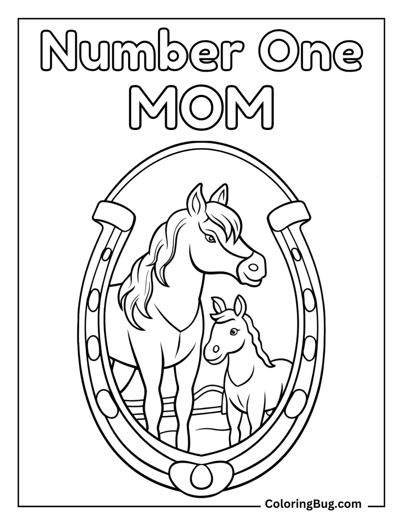 20 Horse Mother's Day Coloring Pages (Free Printable PDFs)