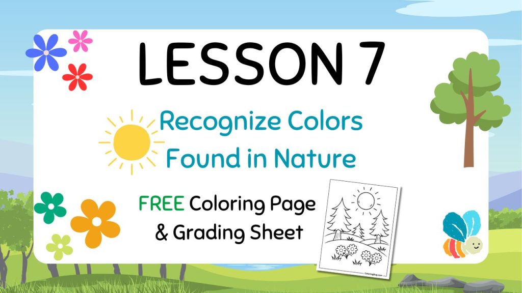 Lesson 7: Recognize Colors Found in Nature - Coloring Bug