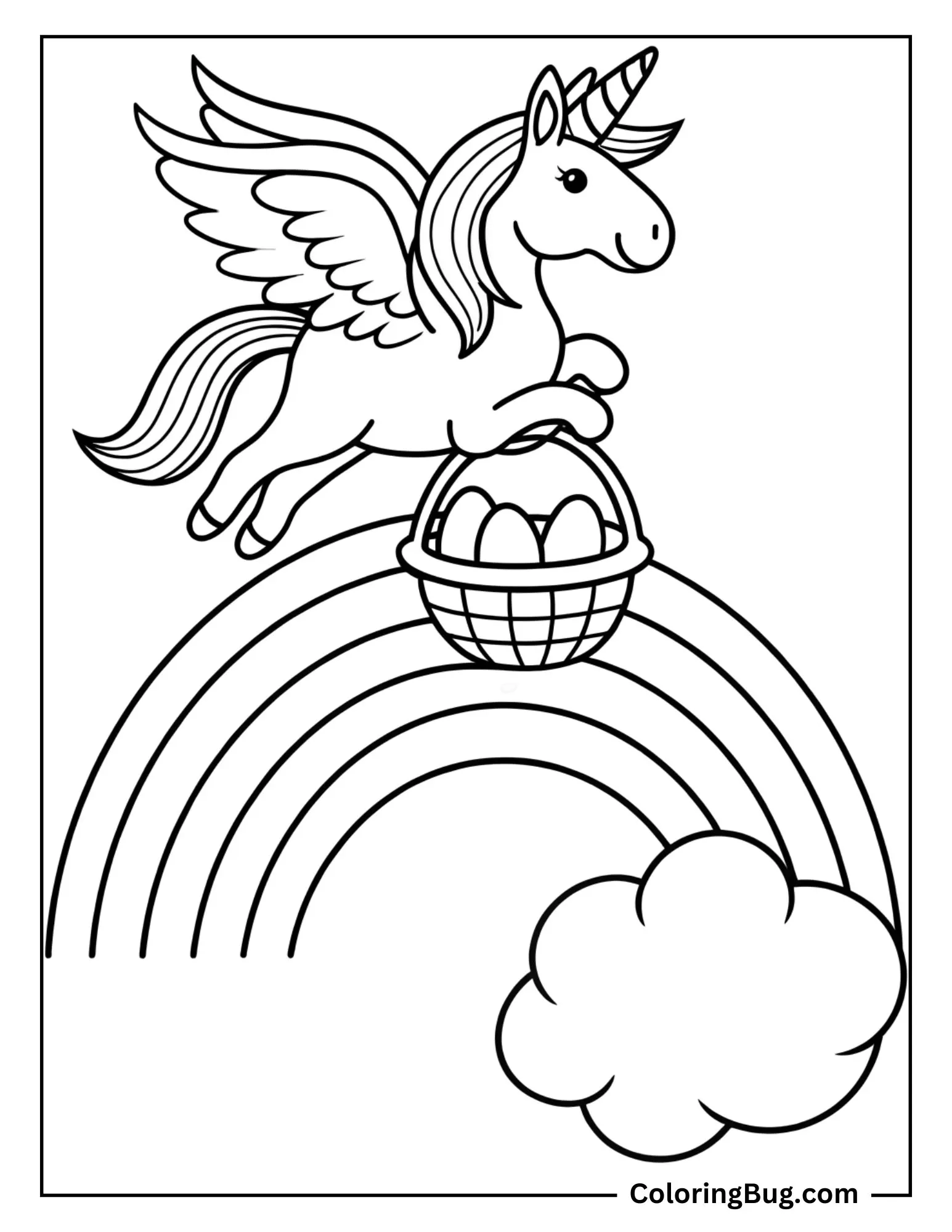 21 Unicorn Easter Coloring Pages (Free Printable PDFs)