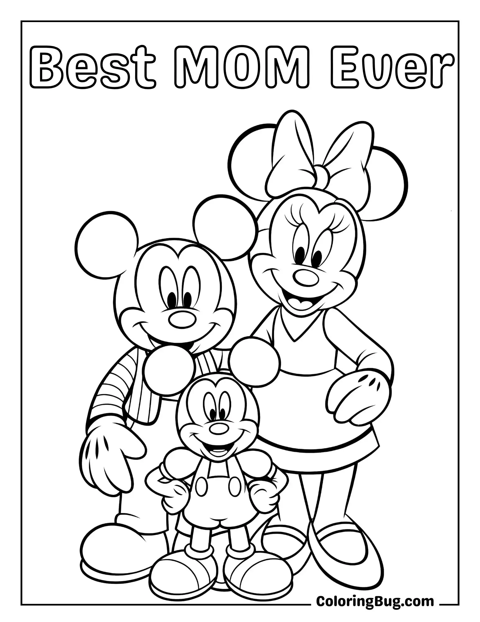 30 Disney Mother's Day Coloring Pages (Free Printable PDFs)