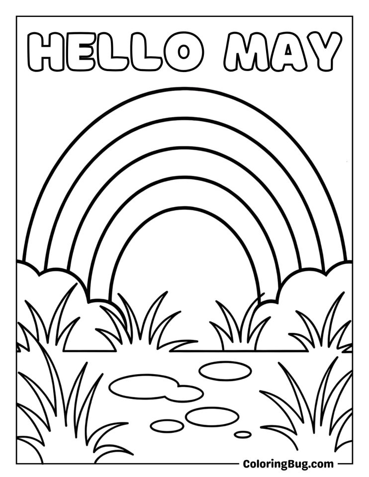 60 May Coloring Pages (Free Printable PDFs)