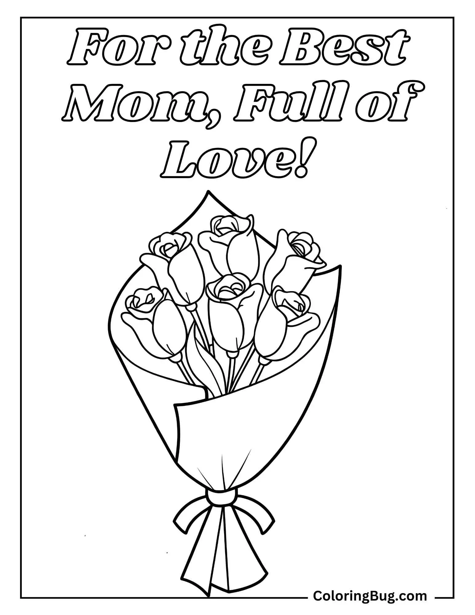 20 Cute Mother's Day Coloring Pages (Free Printable PDFs)