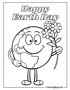 40 Earth Day Coloring Pages (Free Printable PDFs)