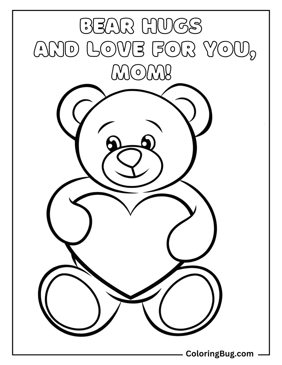 20 Cute Mother's Day Coloring Pages (Free Printable PDFs)