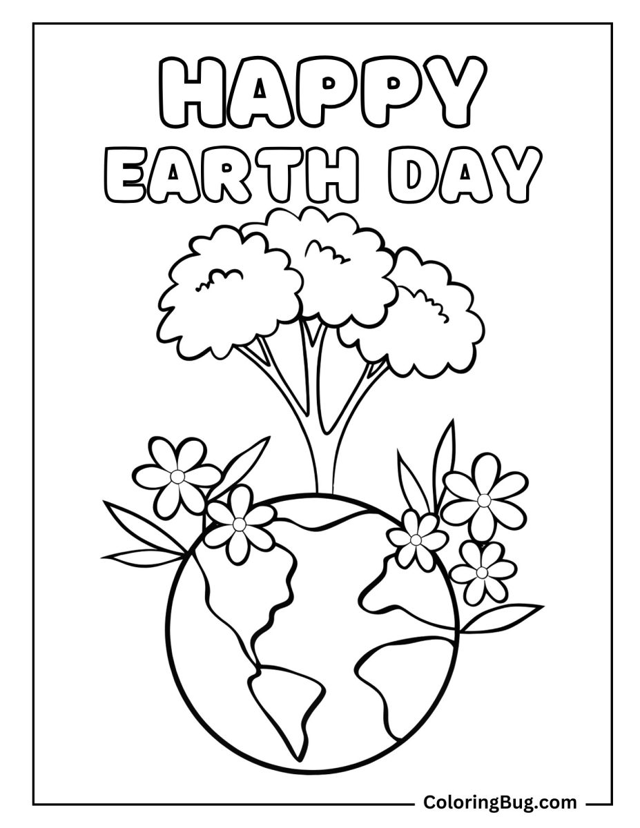 40 Earth Day Coloring Pages (Free Printable PDFs)