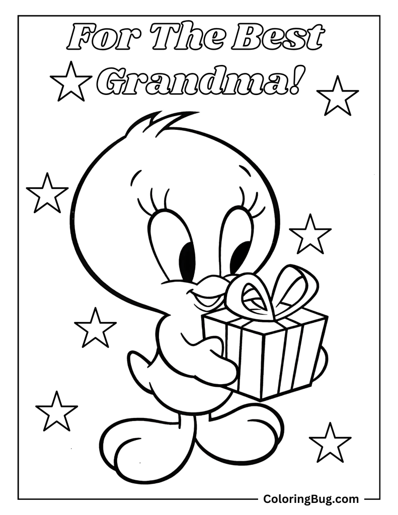 20 Grandma Mother's Day Coloring Pages (Free Printable PDFs)