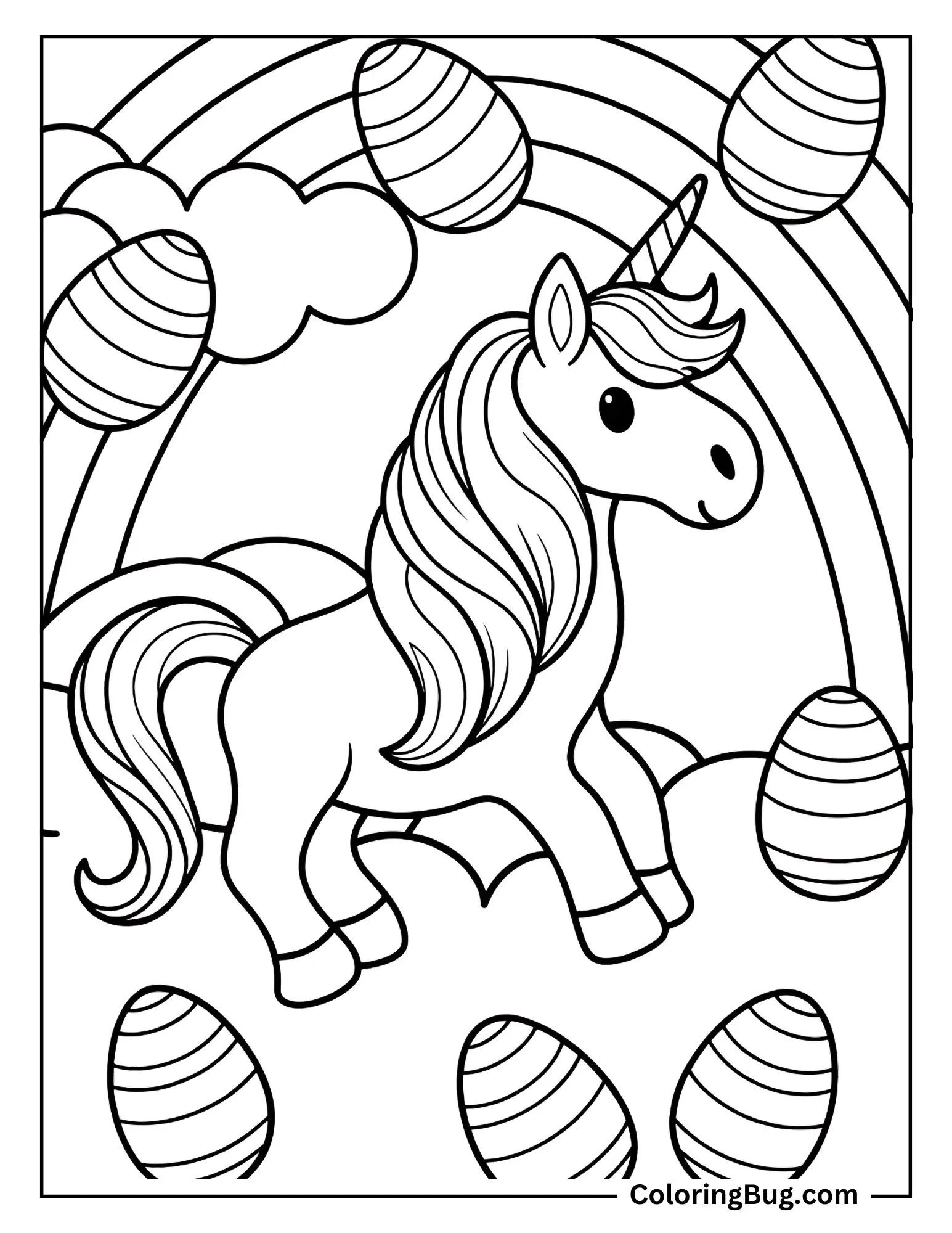21 Unicorn Easter Coloring Pages (Free Printable PDFs)