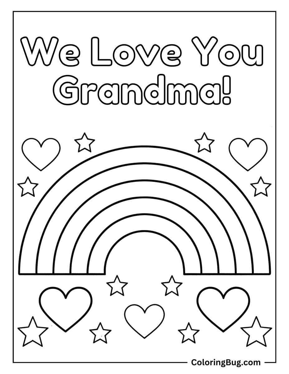 20 Grandma Mother's Day Coloring Pages (Free Printable PDFs)