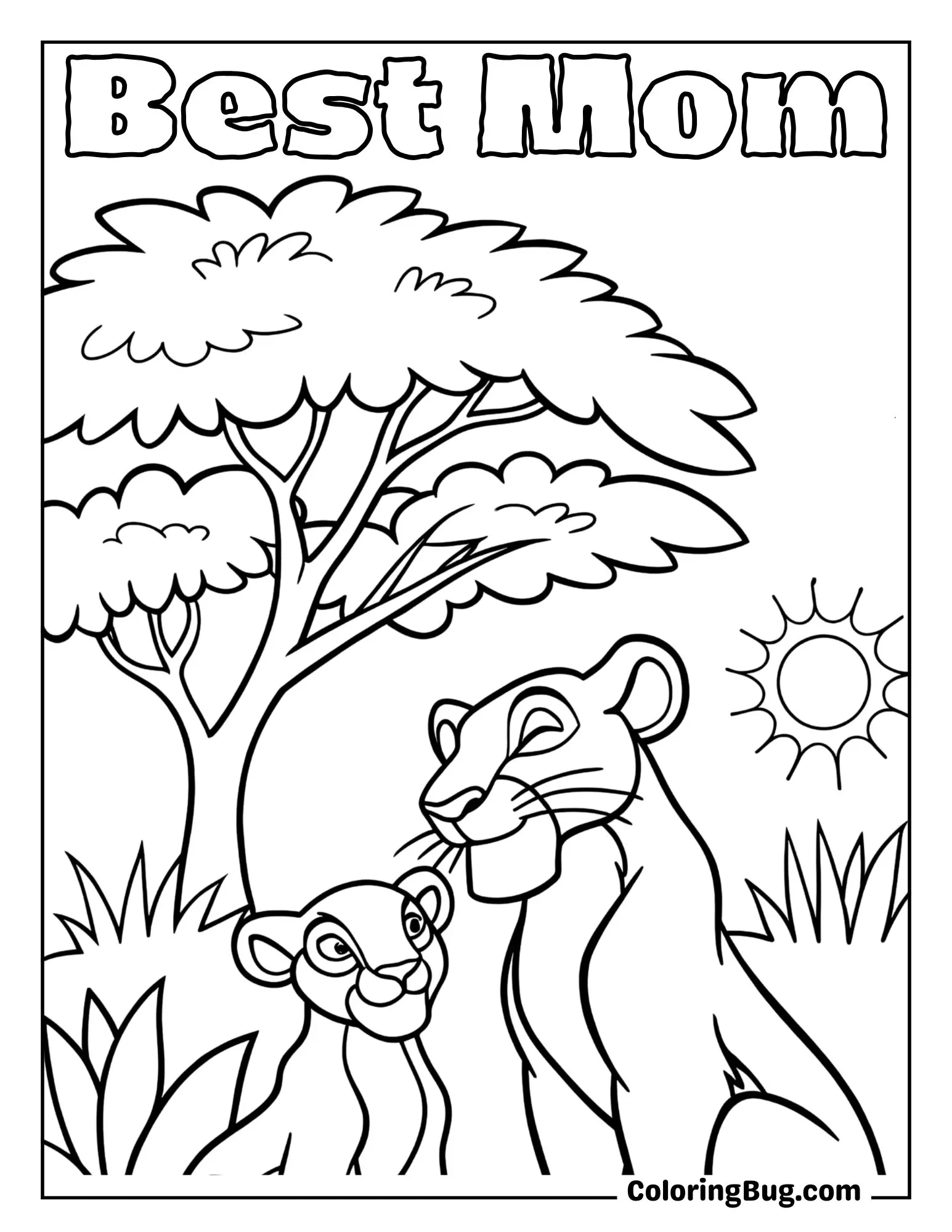 30 Disney Mother's Day Coloring Pages (Free Printable PDFs)