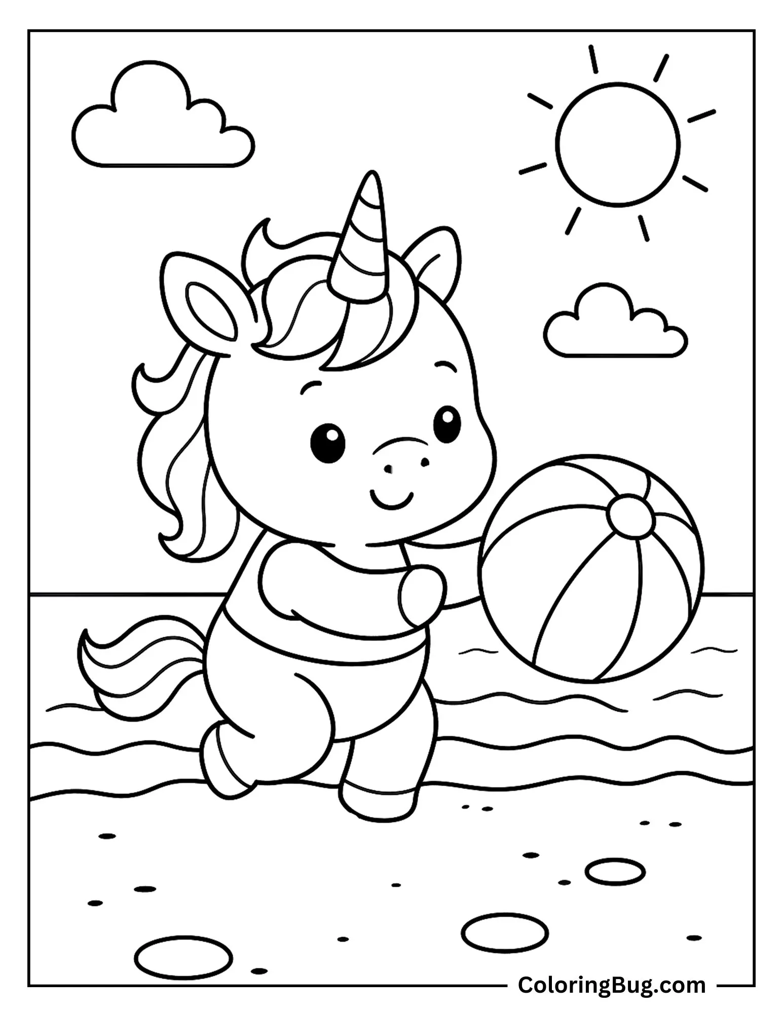 30 Unicorn Summer Coloring Pages (Free Printable PDFs)