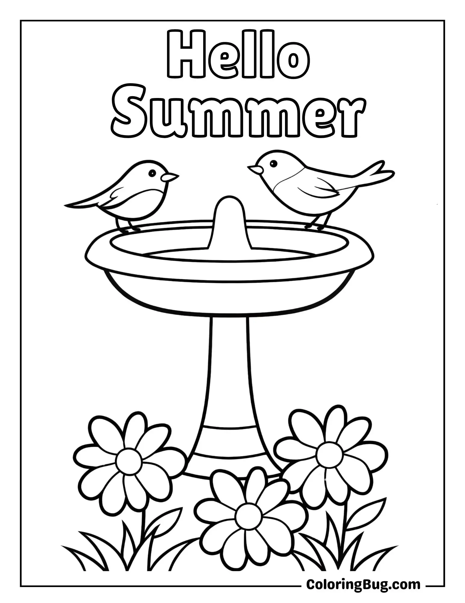 20 Hello Summer Coloring Pages (Free Printable PDFs)
