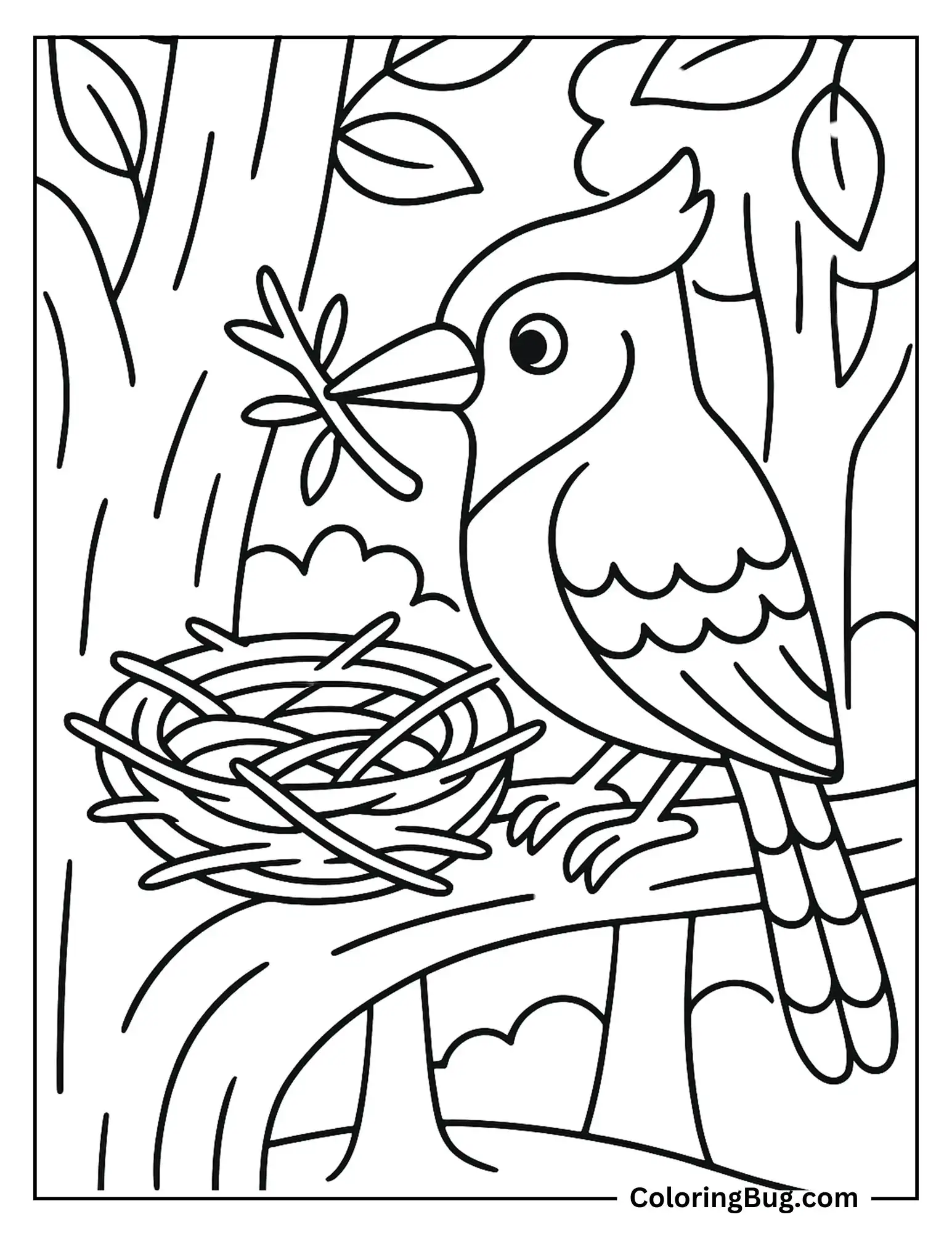175+ Cute Bird Coloring Pages (Free Printable PDFs)