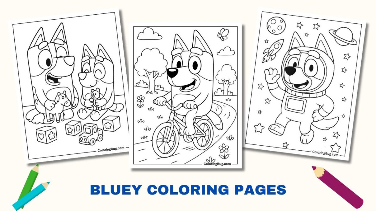 190+ Bluey Coloring Pages (Free Printable PDFs)