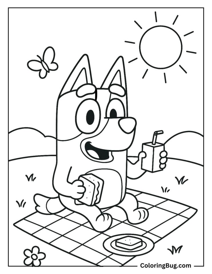 190+ Bluey Coloring Pages (Free Printable PDFs)